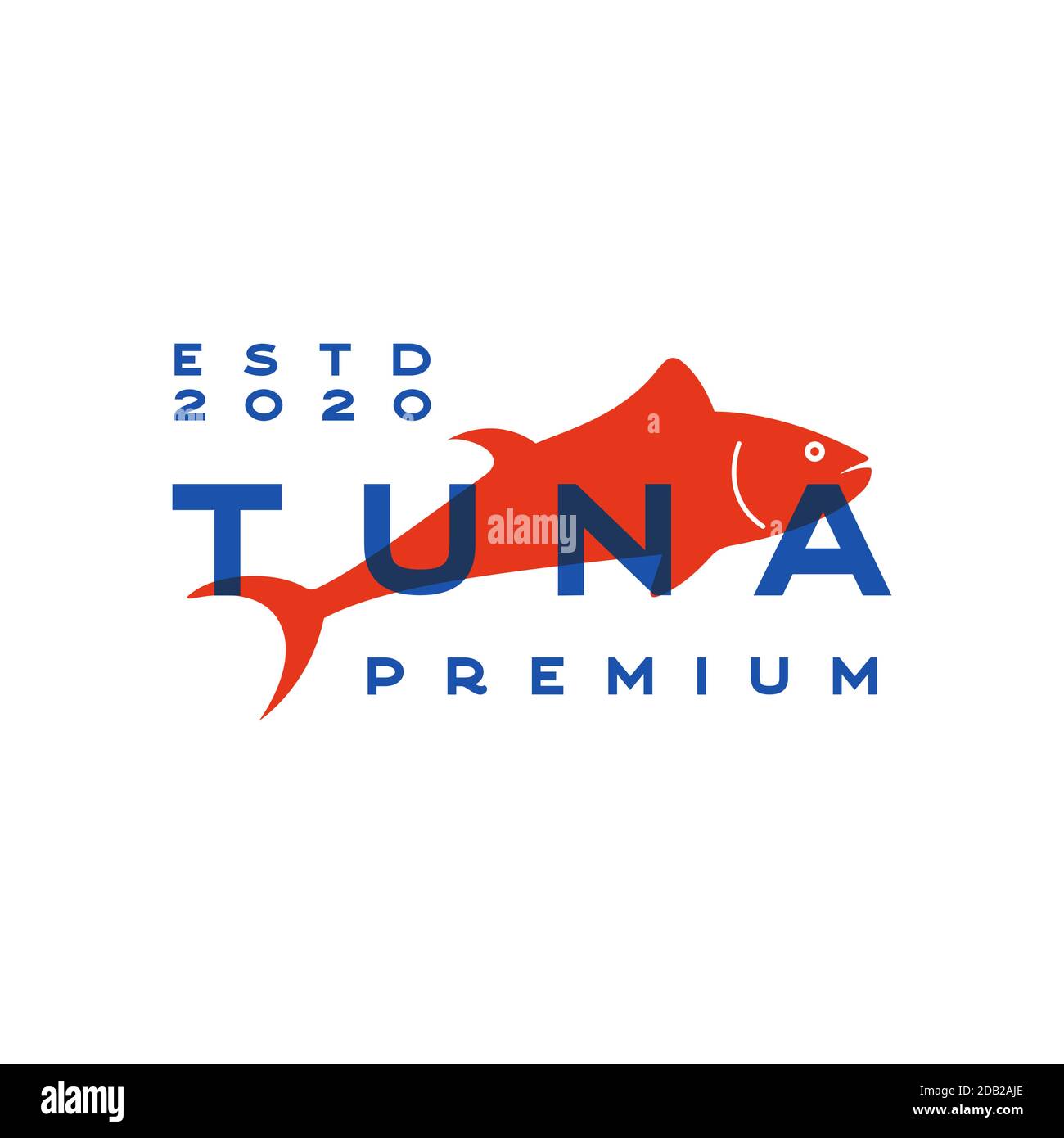 vintage tuna fish logo design vector Stock Vector Image & Art - Alamy