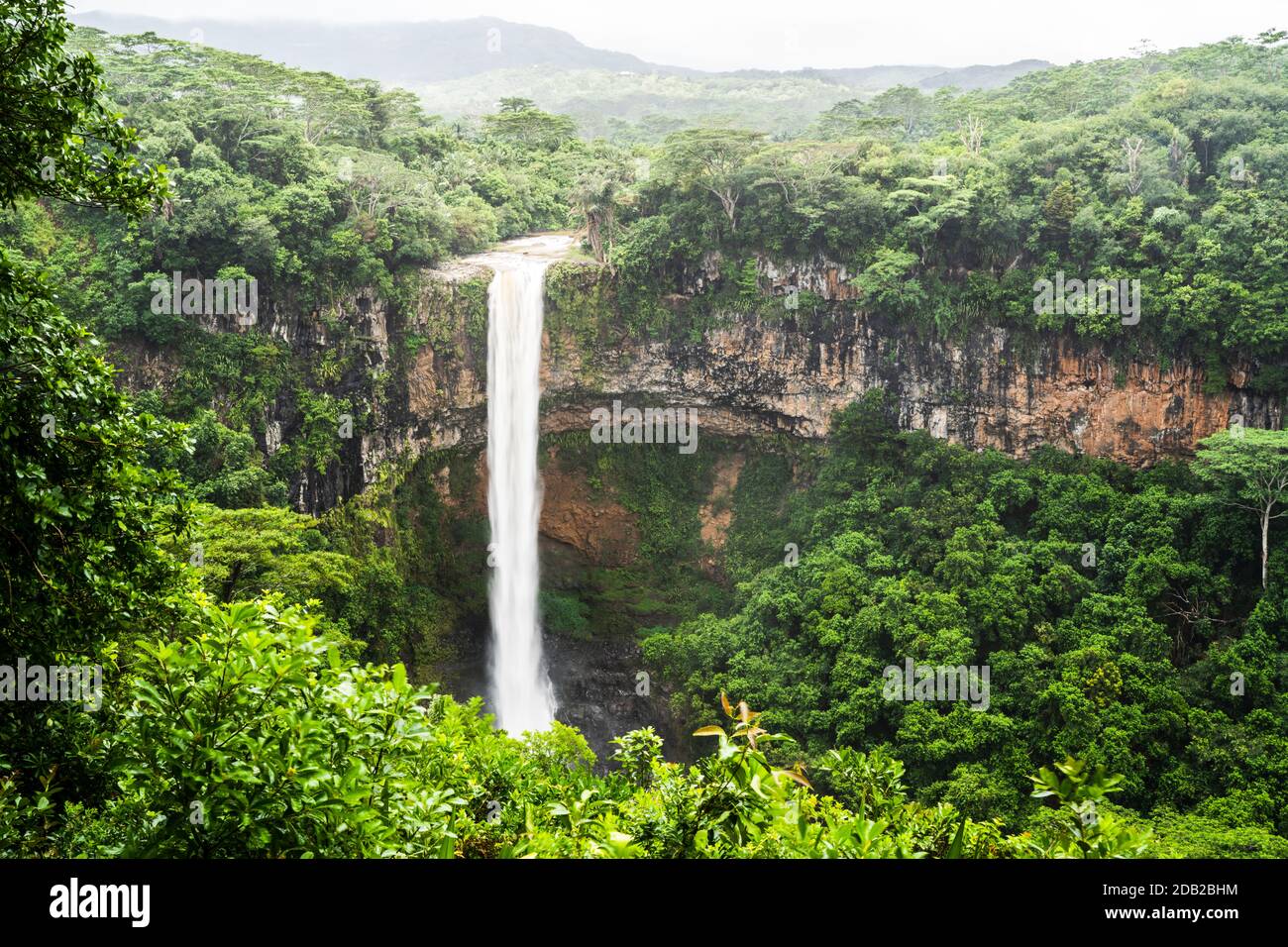 Chamarel Falls Waterfall In Mauritius Island, Africa Stock Photo - Alamy