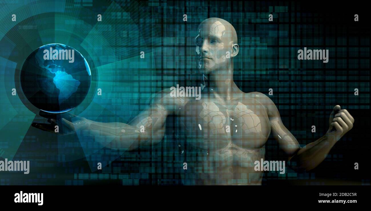 Global Access of Service and Technology Solutions System Stock Photo ...