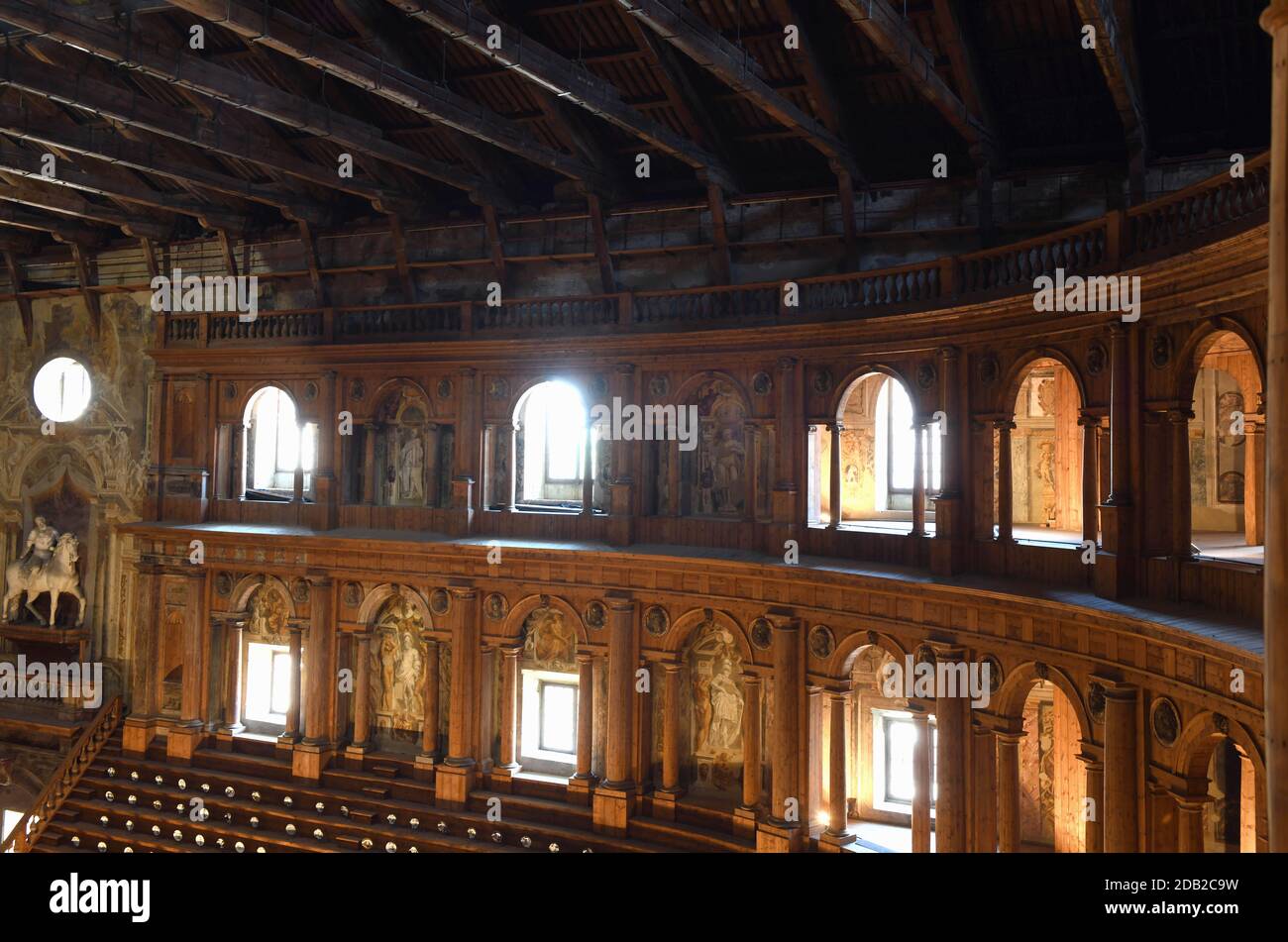 Italy, Parma, 26 June, 2020 : Teatro Farnese, artist Piero Fornasetti ...