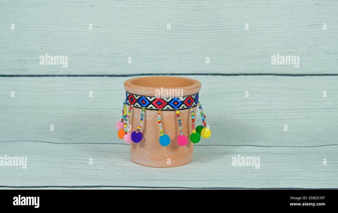 Colorful clay vase Stock Photo - Alamy