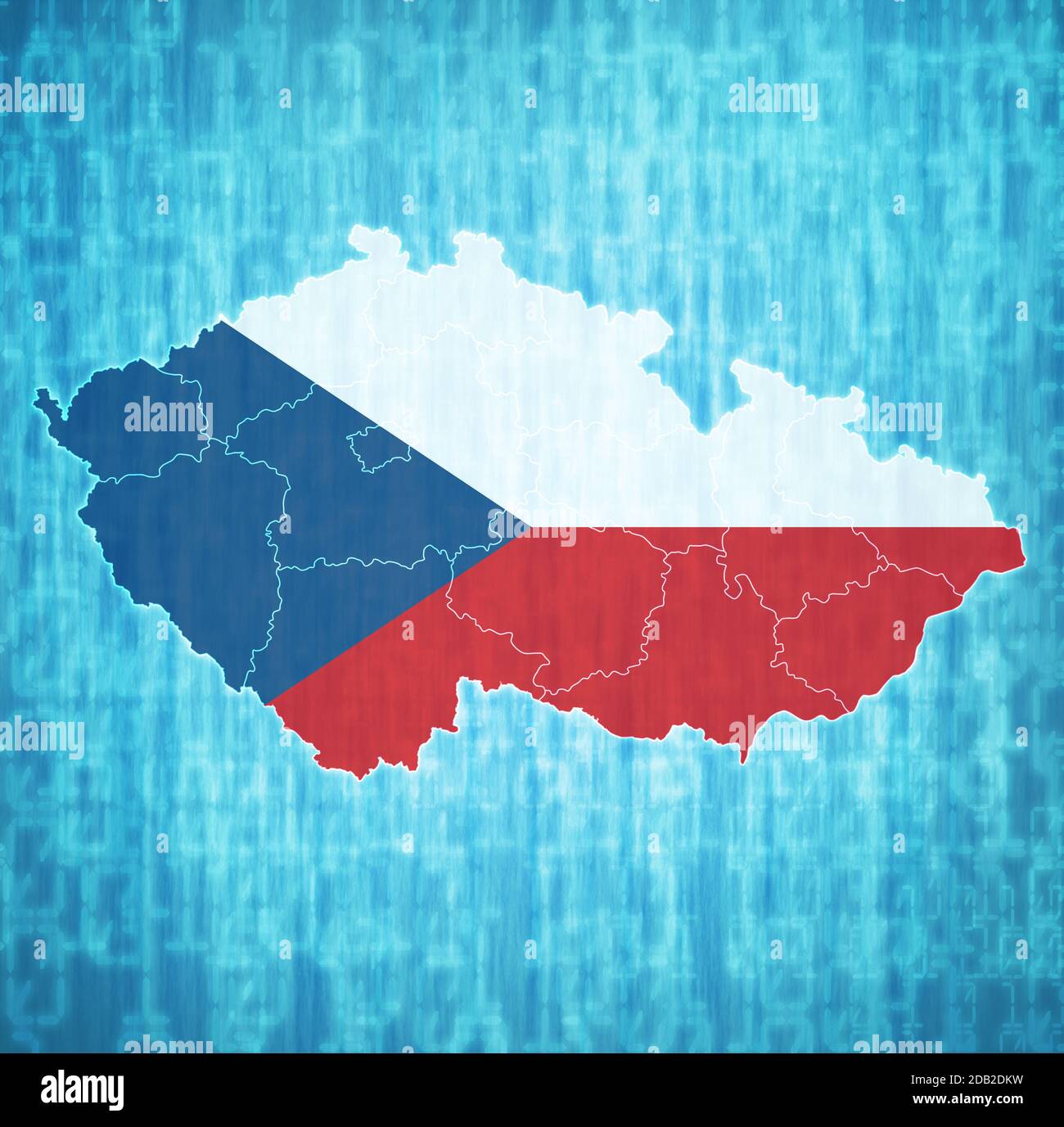 territories of regions on map with administrative divisions and borders ...