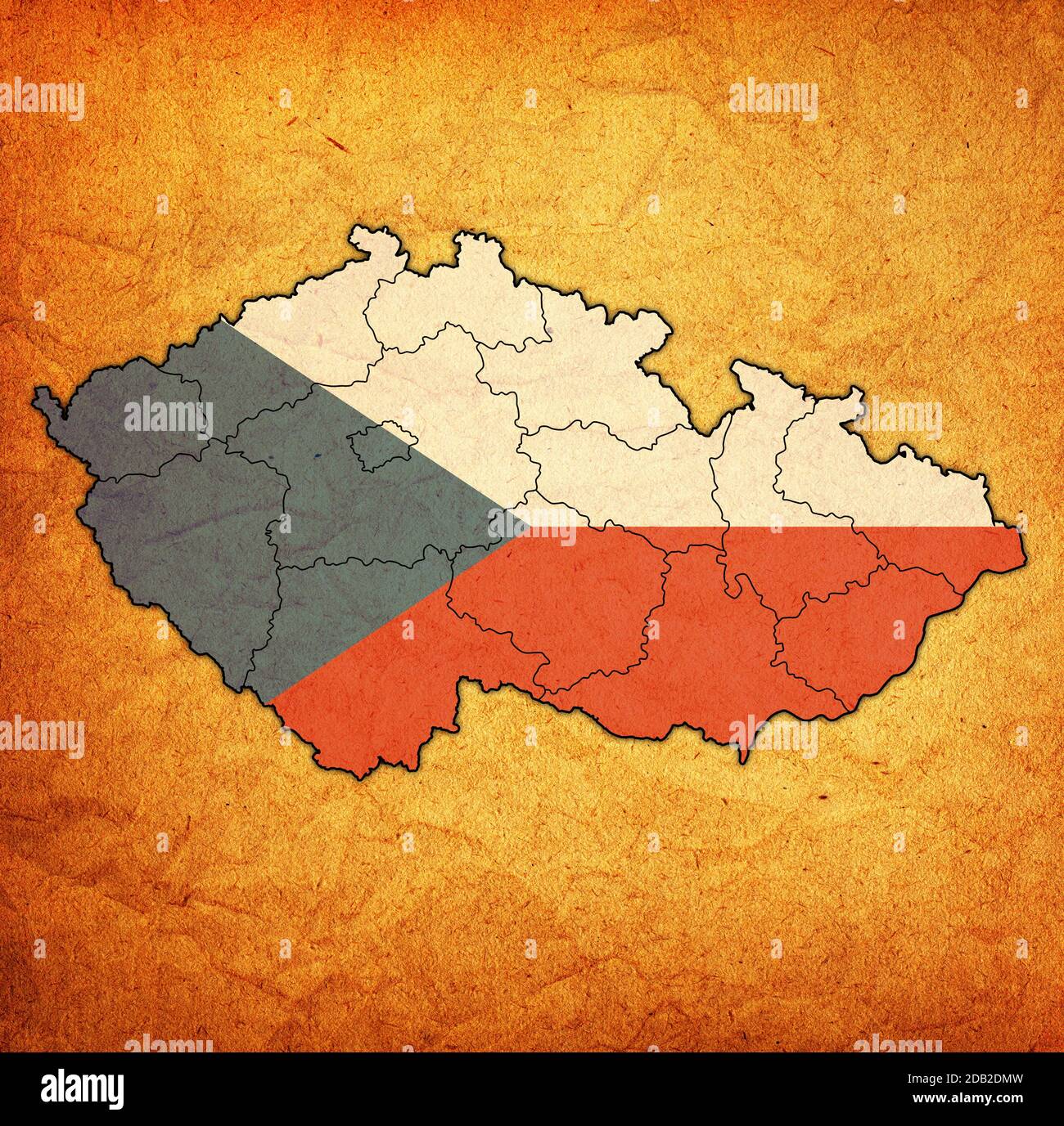 territories of regions on map with administrative divisions and borders ...