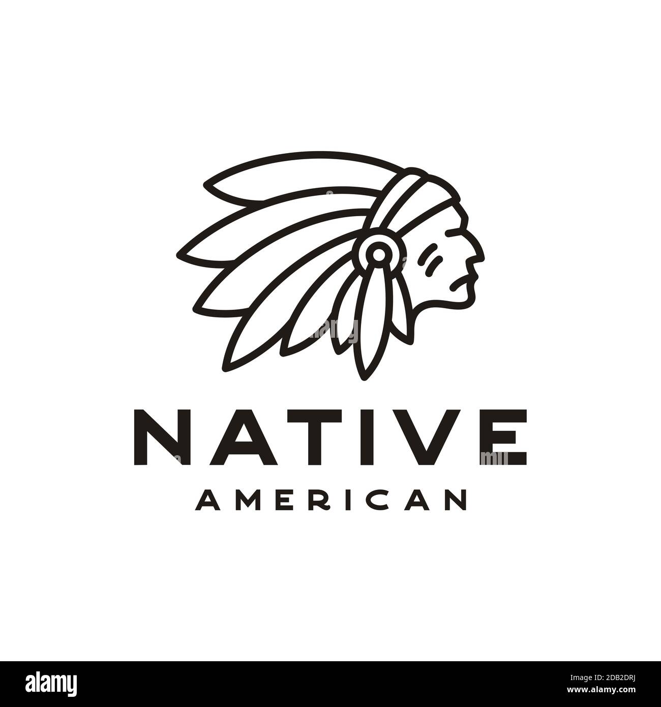 Native American Line Design