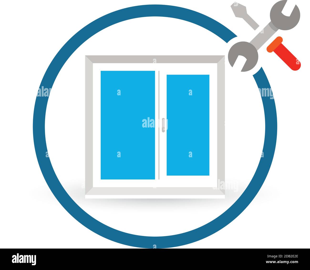 Installation of windows Stock Vector Images - Alamy