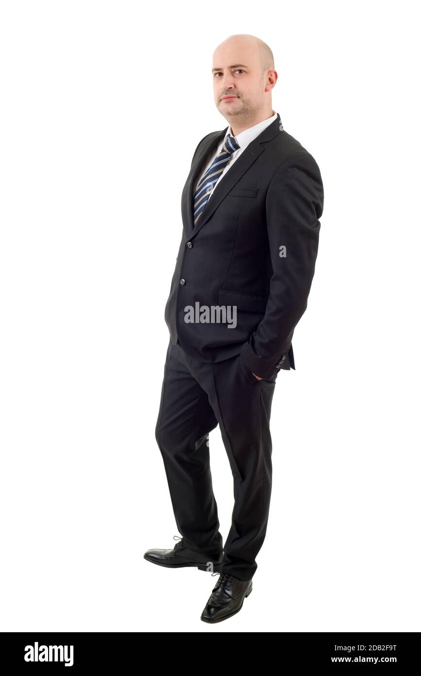 businessman full body isolated on white background Stock Photo - Alamy