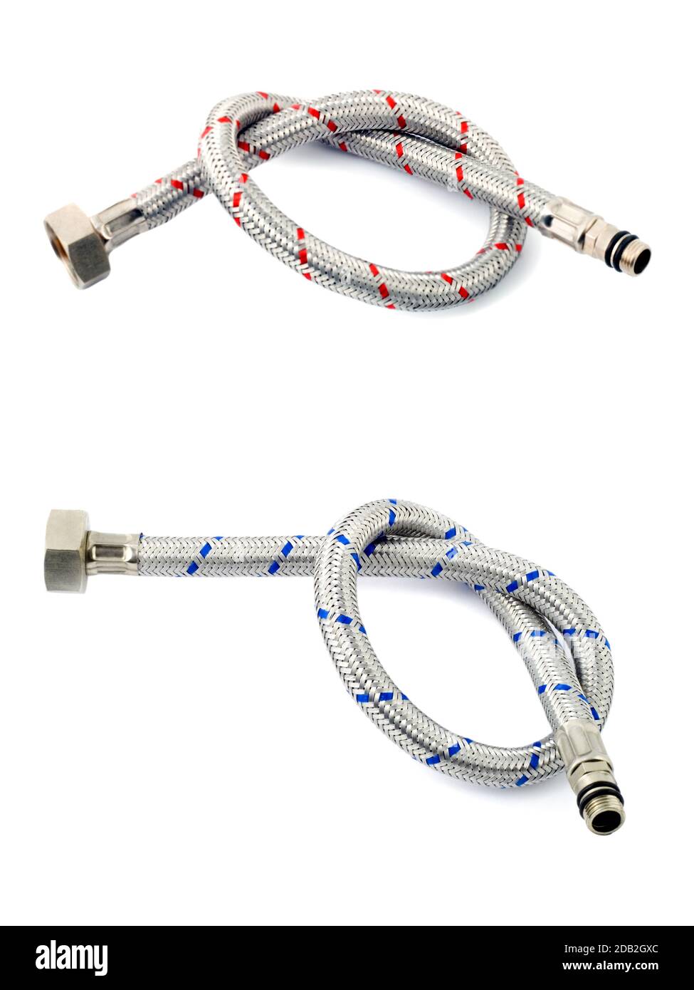 set hoses water isolated on white background Stock Photo - Alamy