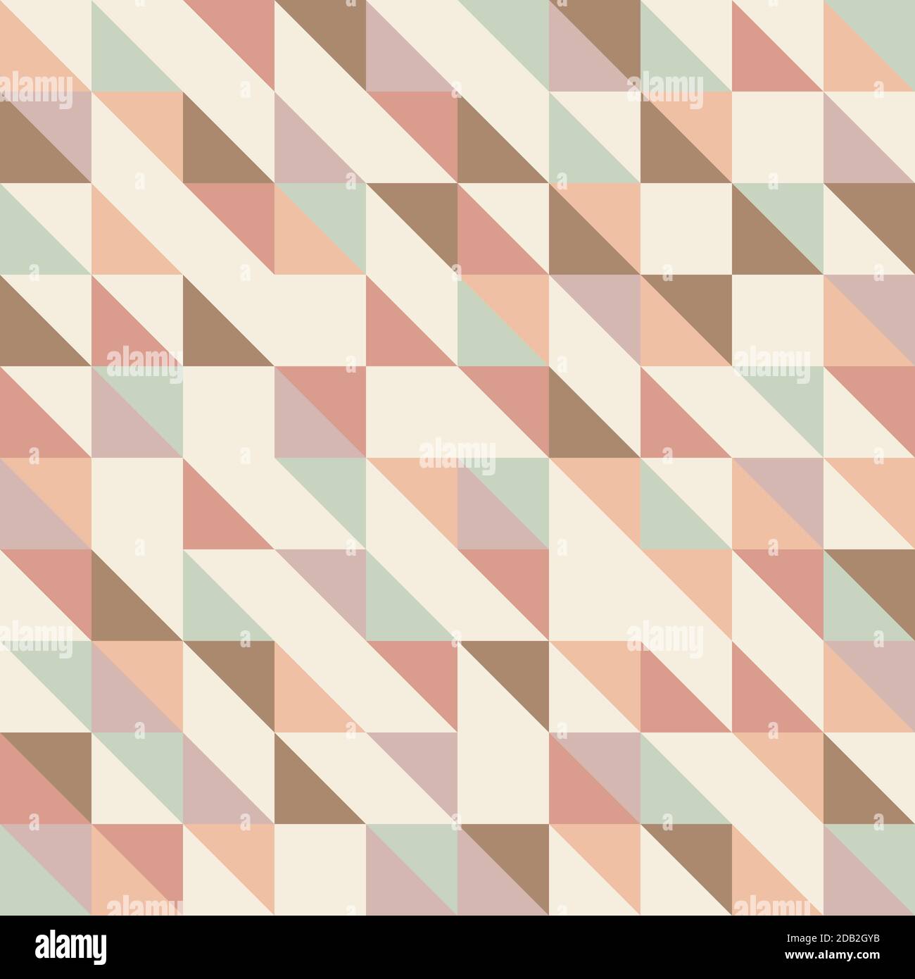 Seamless Pastel Triangle Pattern Vector Background Geometric Abstract Texture Stock Vector