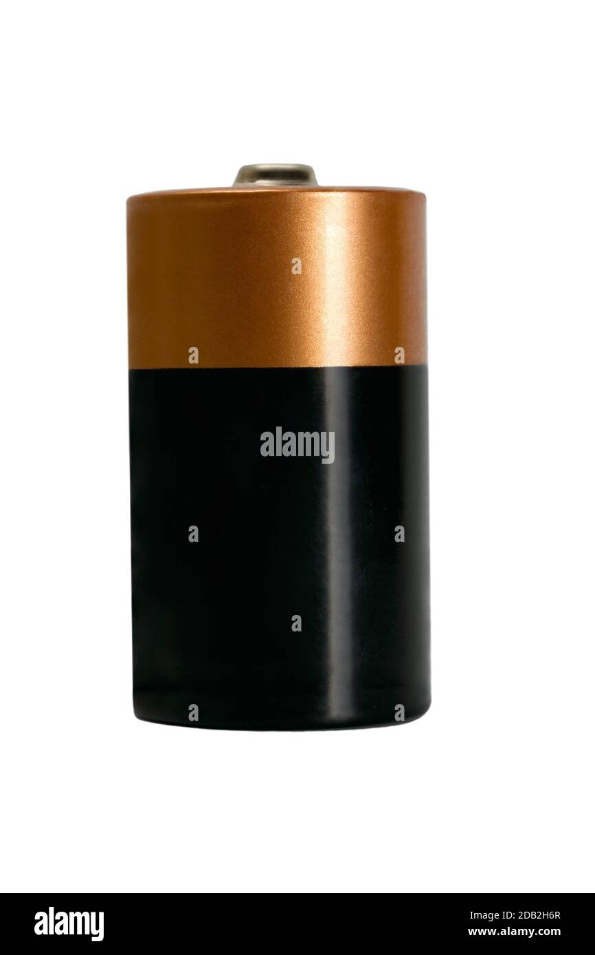 Battery object isolated on white background Stock Photo - Alamy