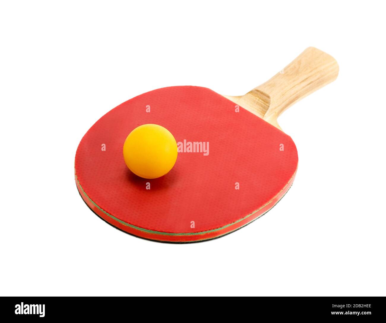 ping pong racket isolated on white background Stock Photo - Alamy