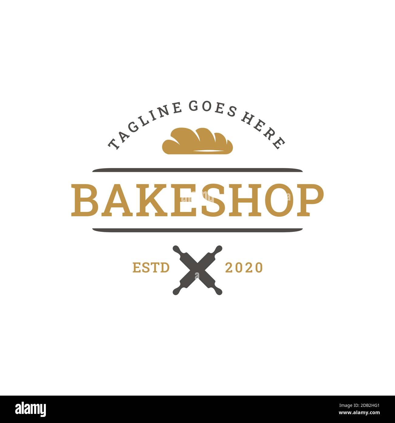 Vintage Retro Bakery, Bake Shop Logo design Stock Vector Image & Art ...