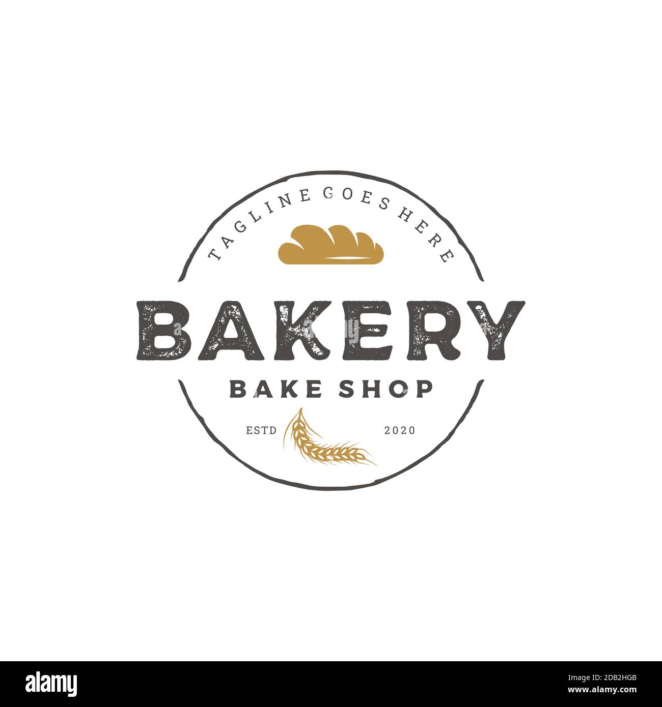 Vintage Retro Bakery, Bake Shop Logo Design Vector Stock Vector Image ...