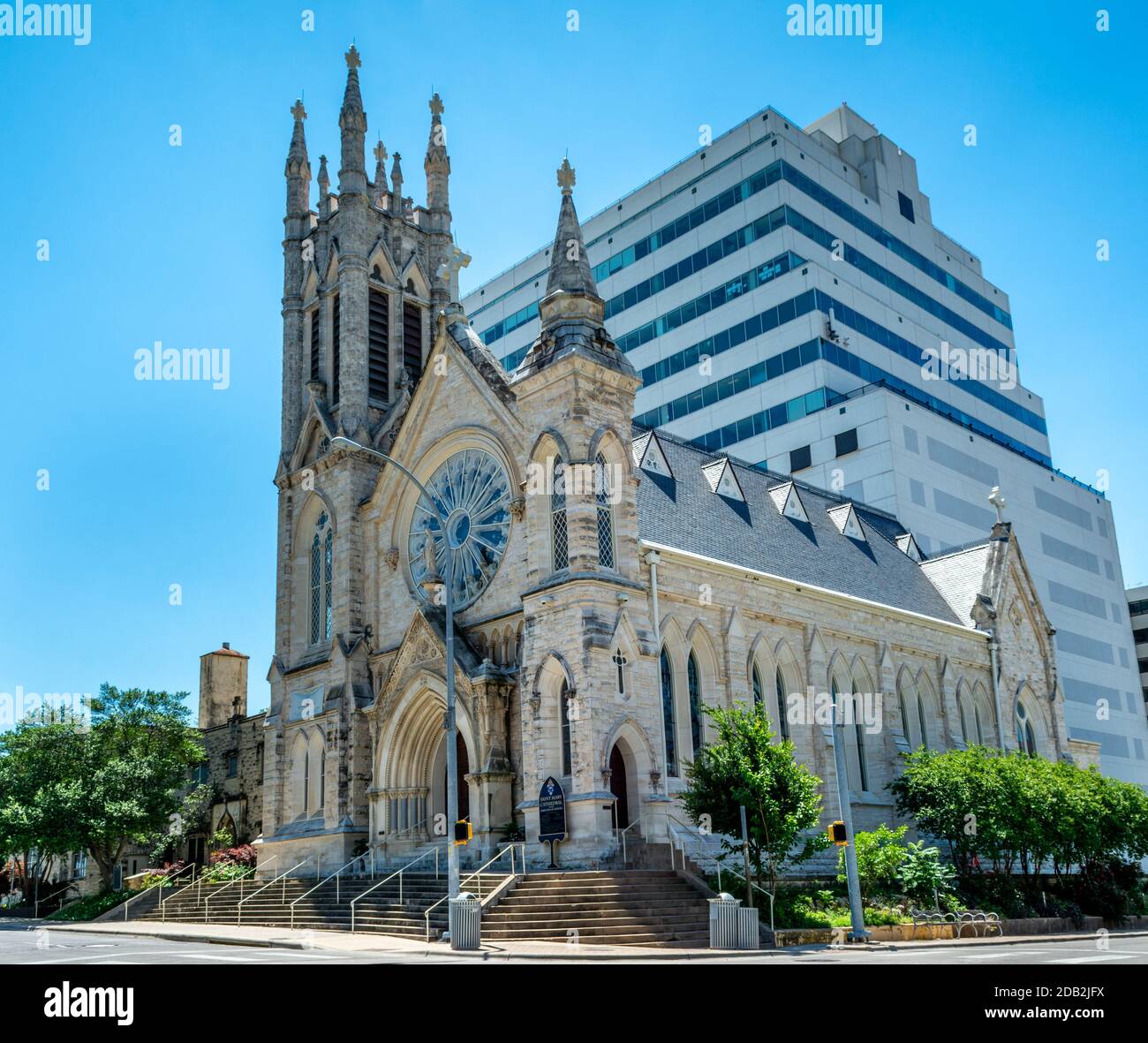 Austin Texas/USA - May 27 2019: St Mary's Catholic Cathedral Stock ...