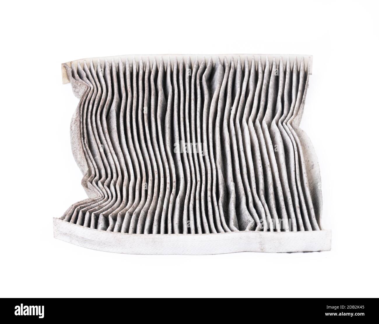 dirty car air conditioning filter isolated on white background Stock ...