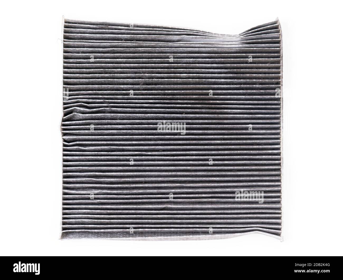 dirty car air conditioning filter isolated on white background Stock ...
