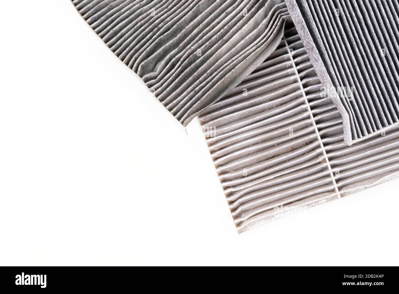 dirty car air conditioning filter isolated on white background Stock ...