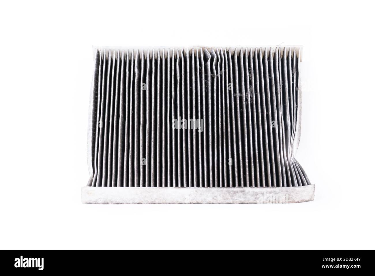 dirty car air conditioning filter isolated on white background Stock ...