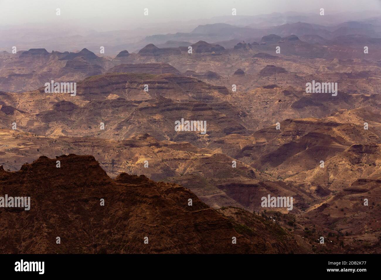 Landscape of beautiful Semien or Simien Mountains National Park ...