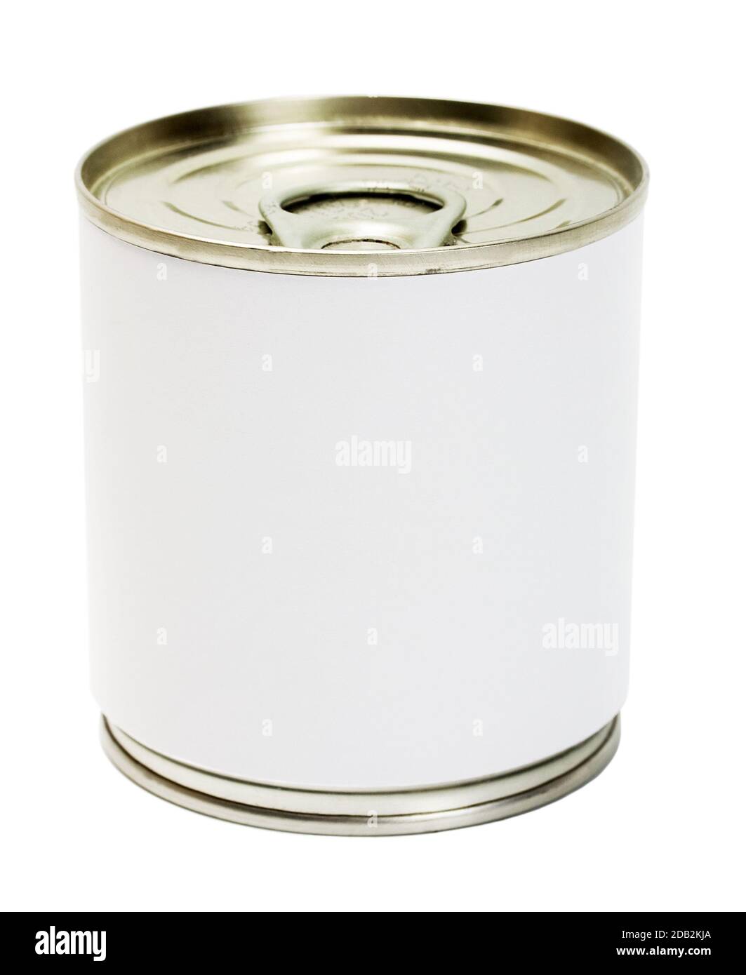 Food Can label isolated on white background Stock Photo - Alamy