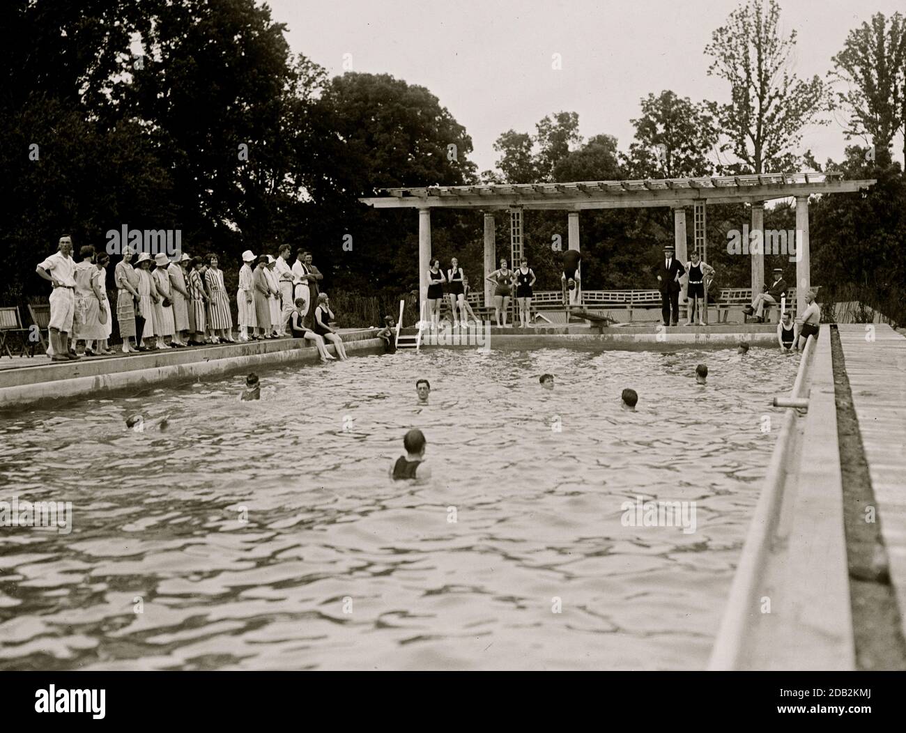 Pool at the Manor Club Stock Photo - Alamy