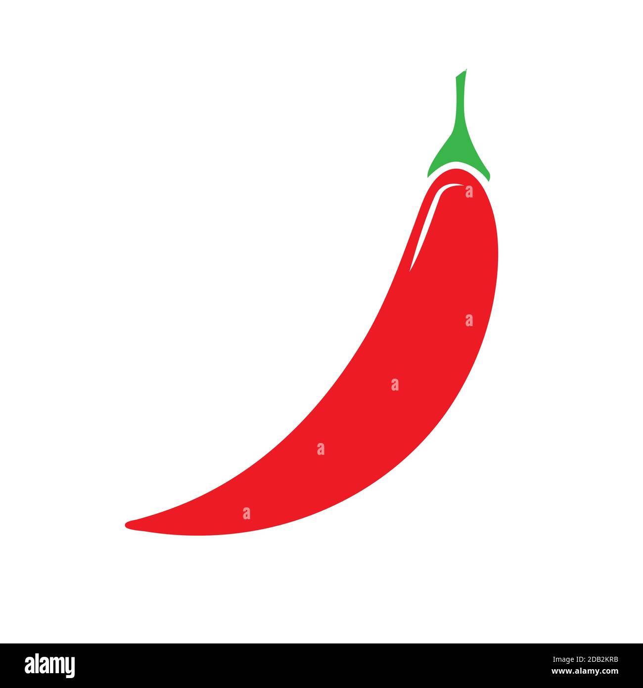 Chili pepper icon. Simple Flat and solid color vector illustration Stock Vector Image & Art - Alamy