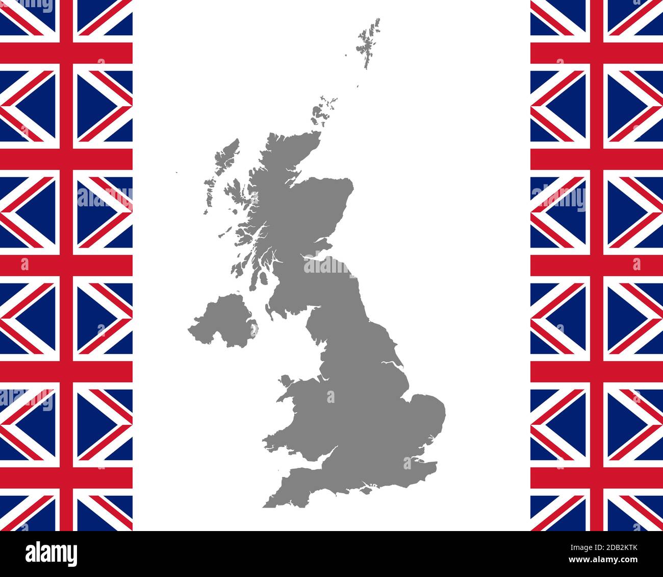 British flag and map Stock Photo - Alamy
