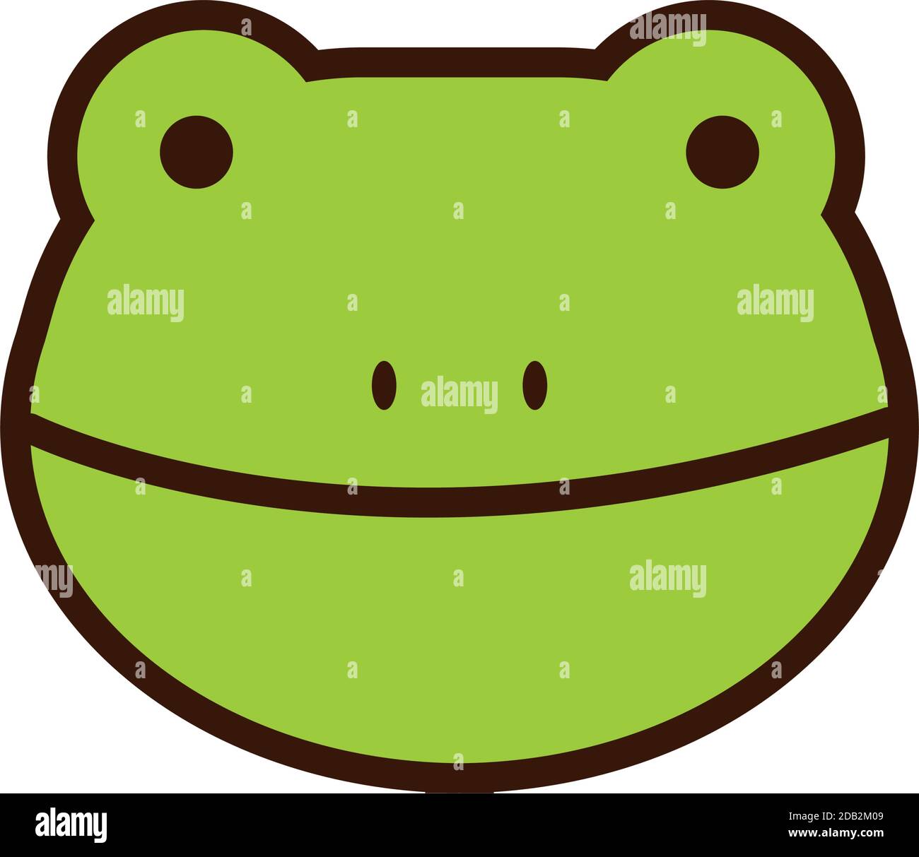 cute little toad kawaii animal line and fill style vector illustration ...