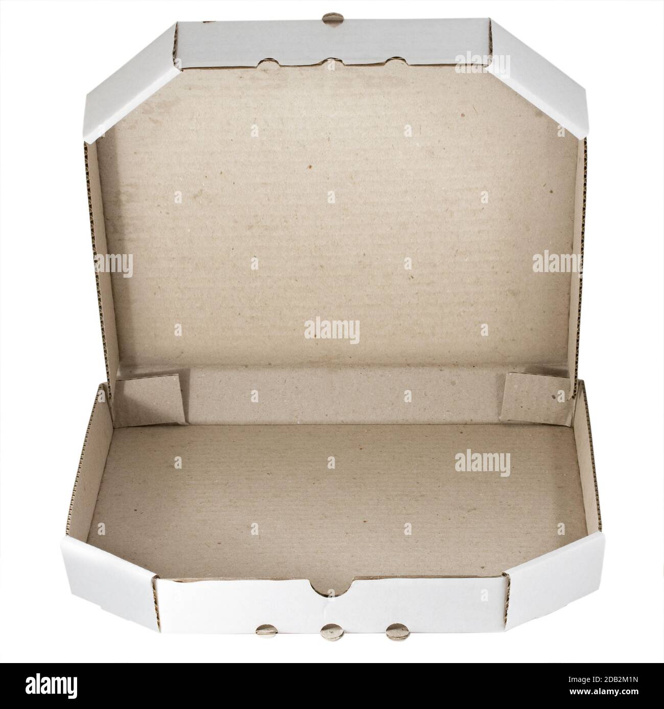 Pizza carton box isolated on white background Stock Photo - Alamy