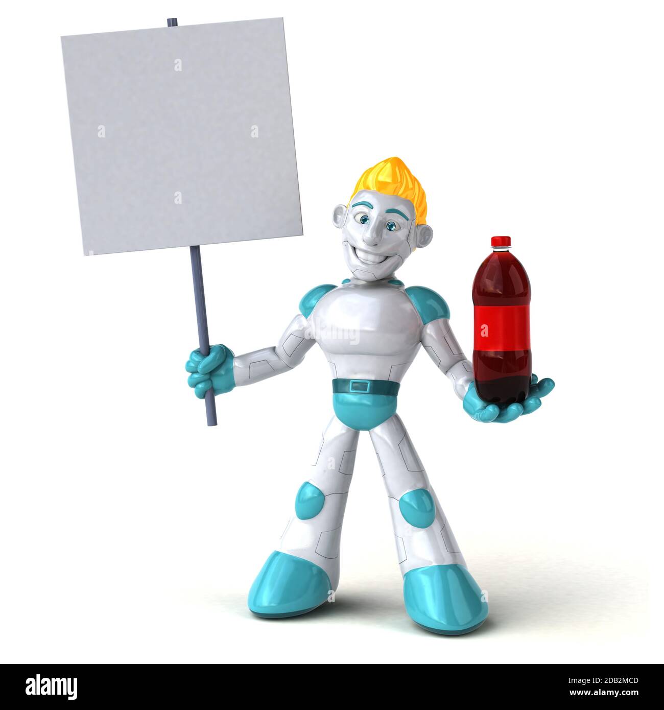 Robot - 3D Illustration Stock Photo - Alamy