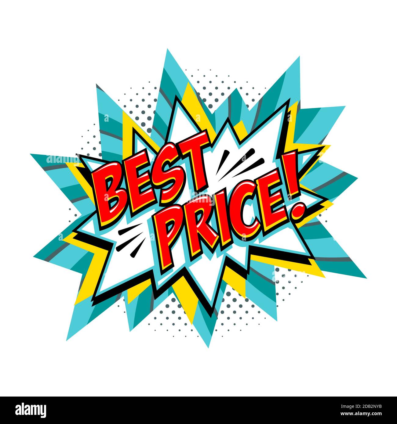 Best price Comic turquoise sale bang balloon - Pop art style discount ...