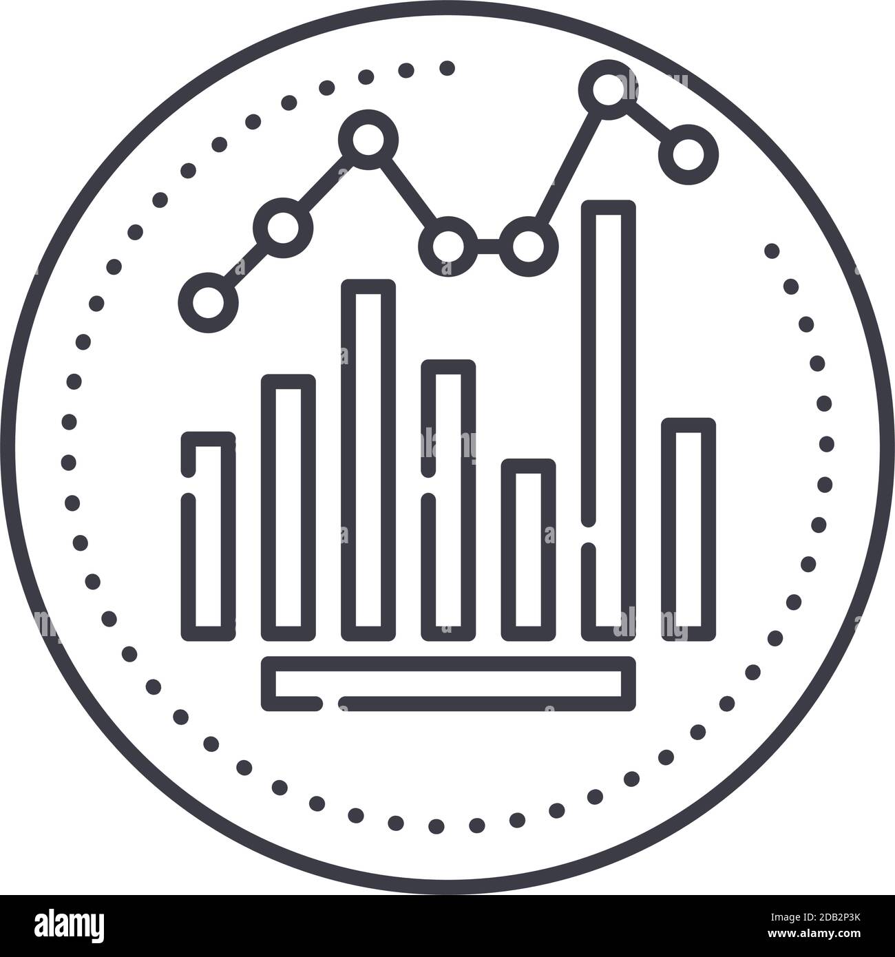 Classify icon, linear isolated illustration, thin line vector, web ...