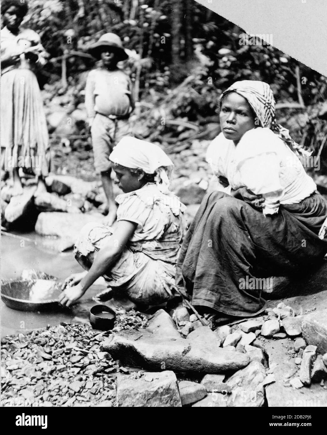 Gold panning Black and White Stock Photos & Images - Alamy