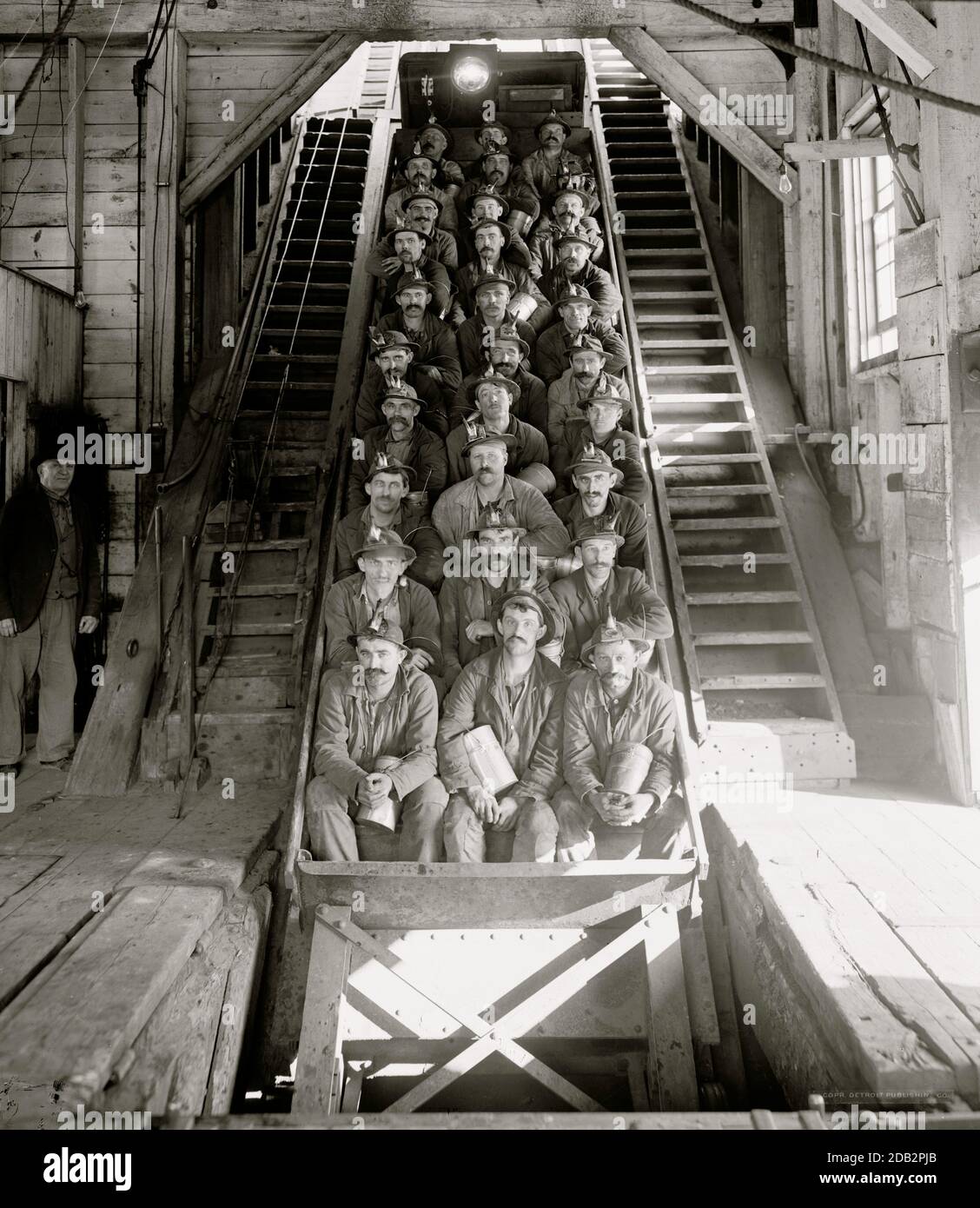 Just up, Hecla [i.e. Calumet and Hecla Mine] shaft No. 2, Calumet, Mich ...