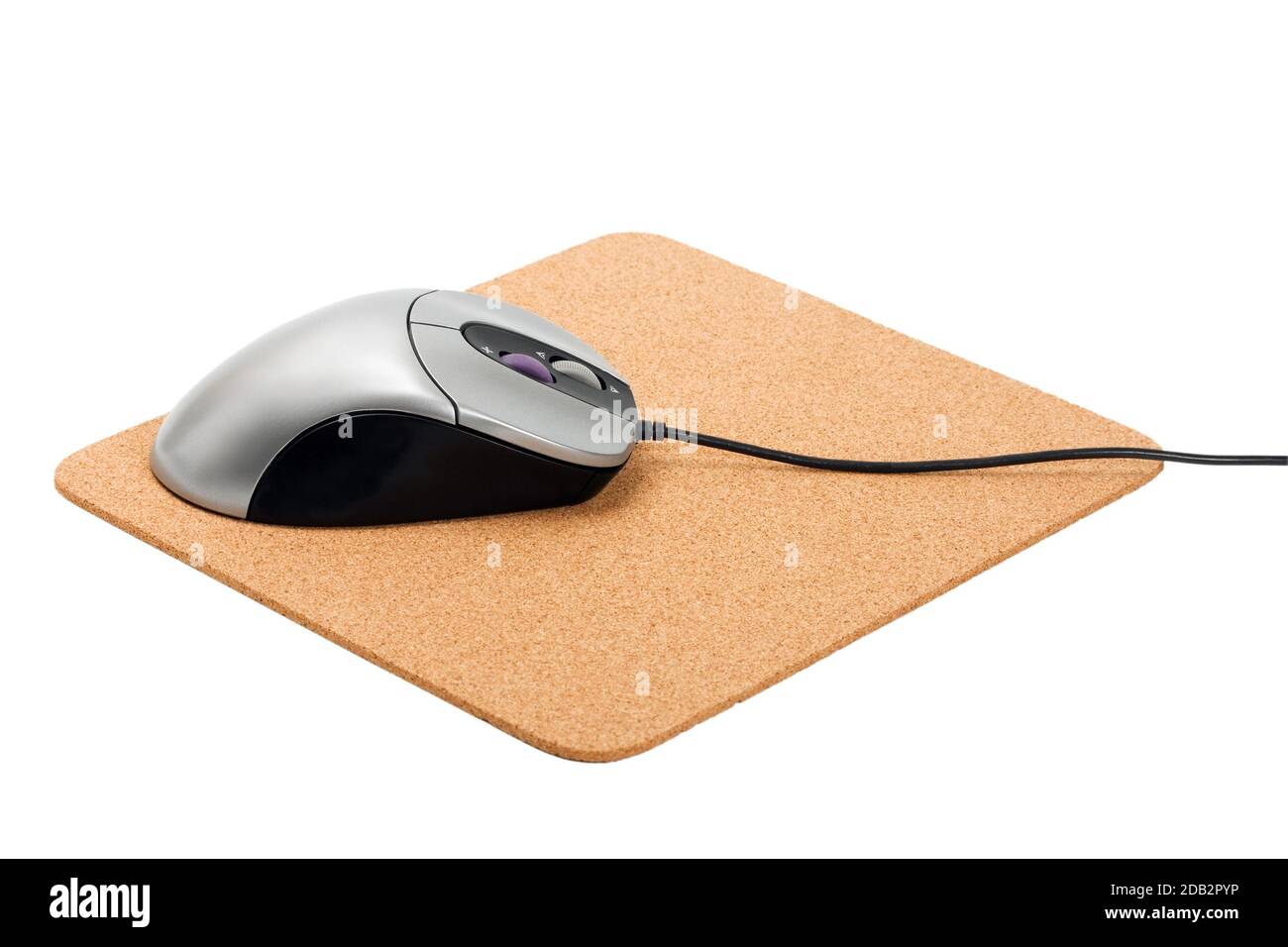 computer mouse on pad concept isolated on white background Stock Photo ...
