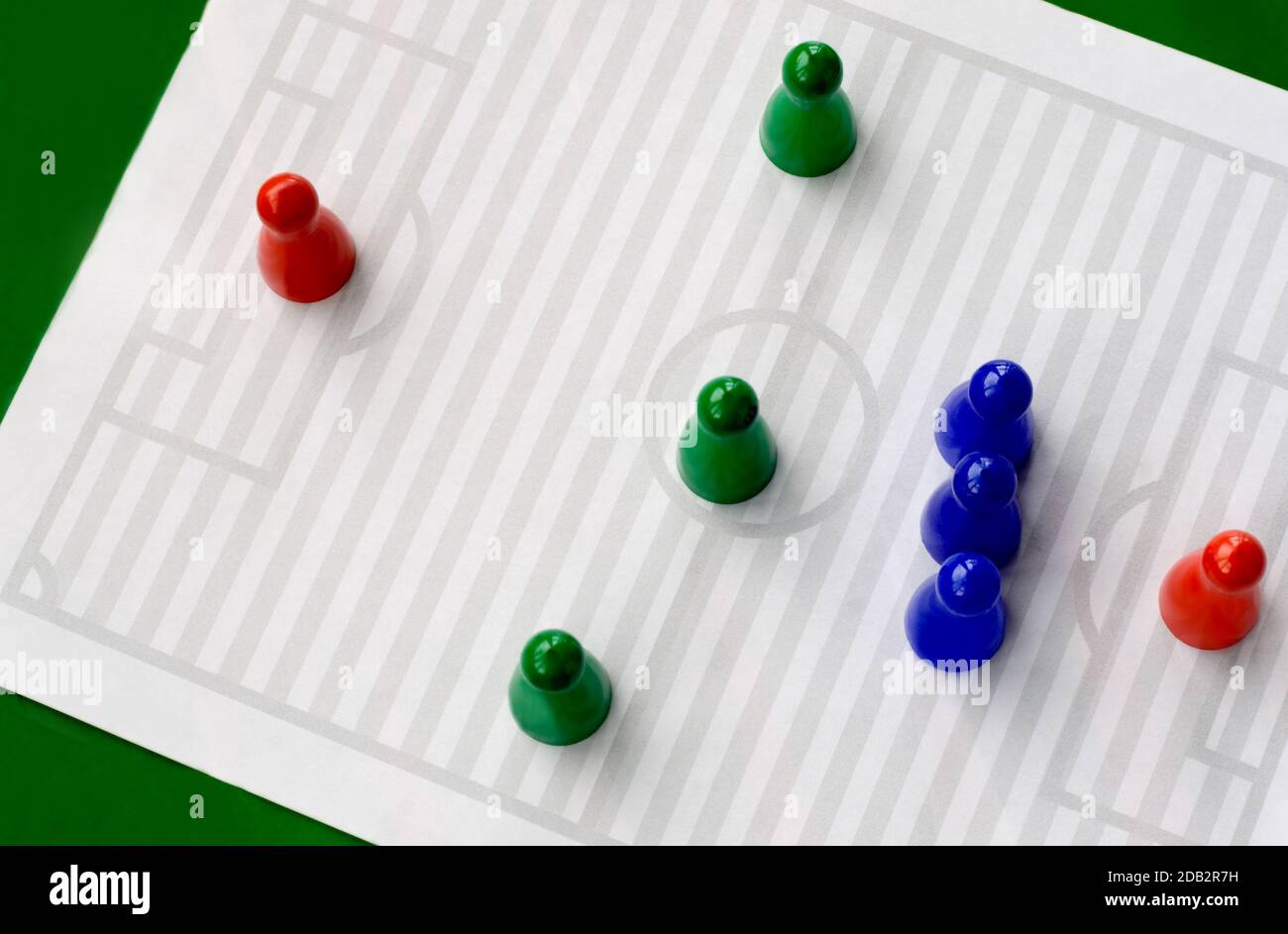 football notepad is symbol strategy football field Stock Photo - Alamy