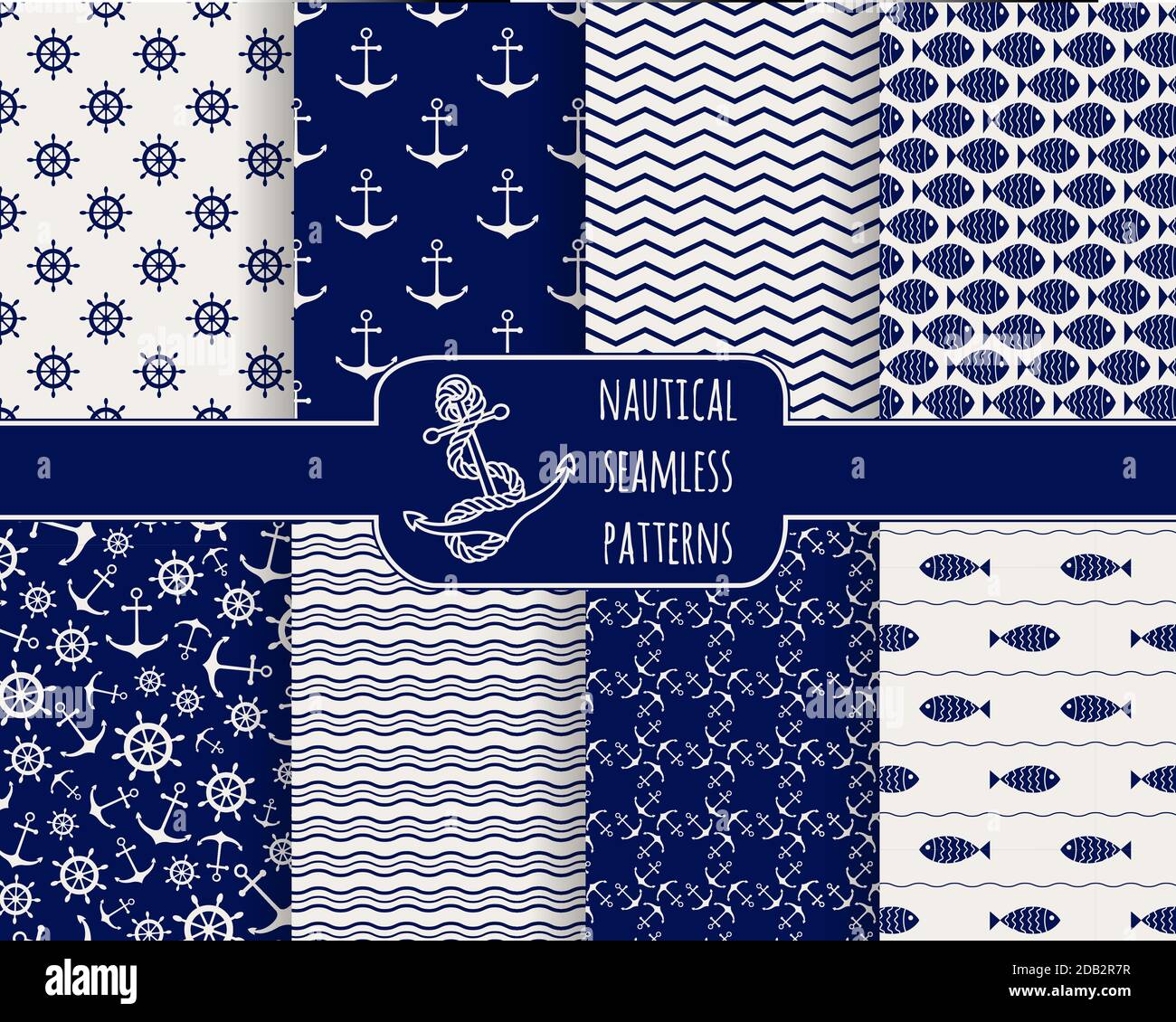 Seamless nautical patterns set Stock Vector Image & Art - Alamy Seamless nautical patterns set Stock Vector Image & Art - Alamy