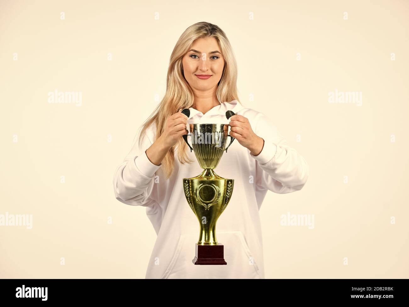 this is the victory. congratulations concept. female competition winner ...