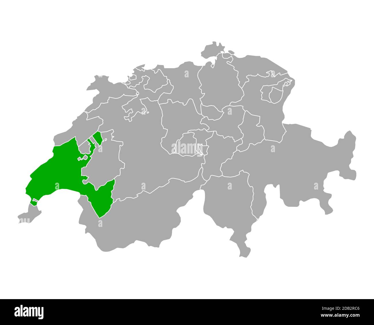 Vaud map hi-res stock photography and images - Alamy