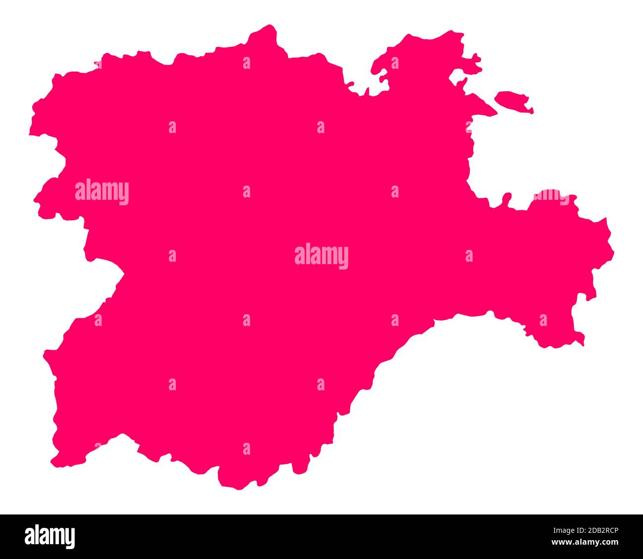 Map of Castile and Leon Stock Photo - Alamy