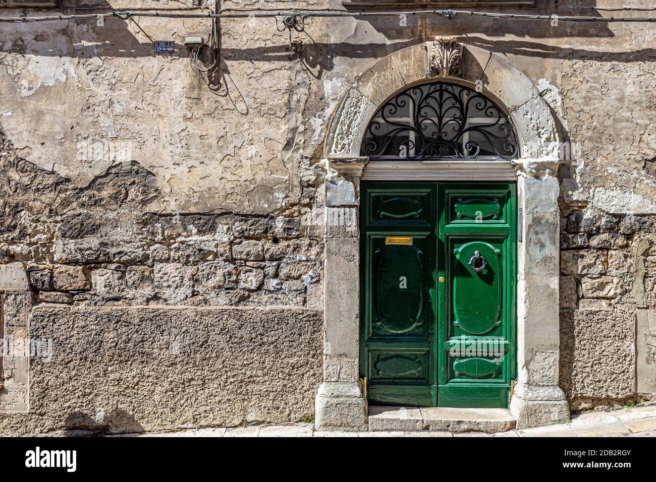 Modica (Sicily): ancient doors of historic noble palaces Stock Photo ...