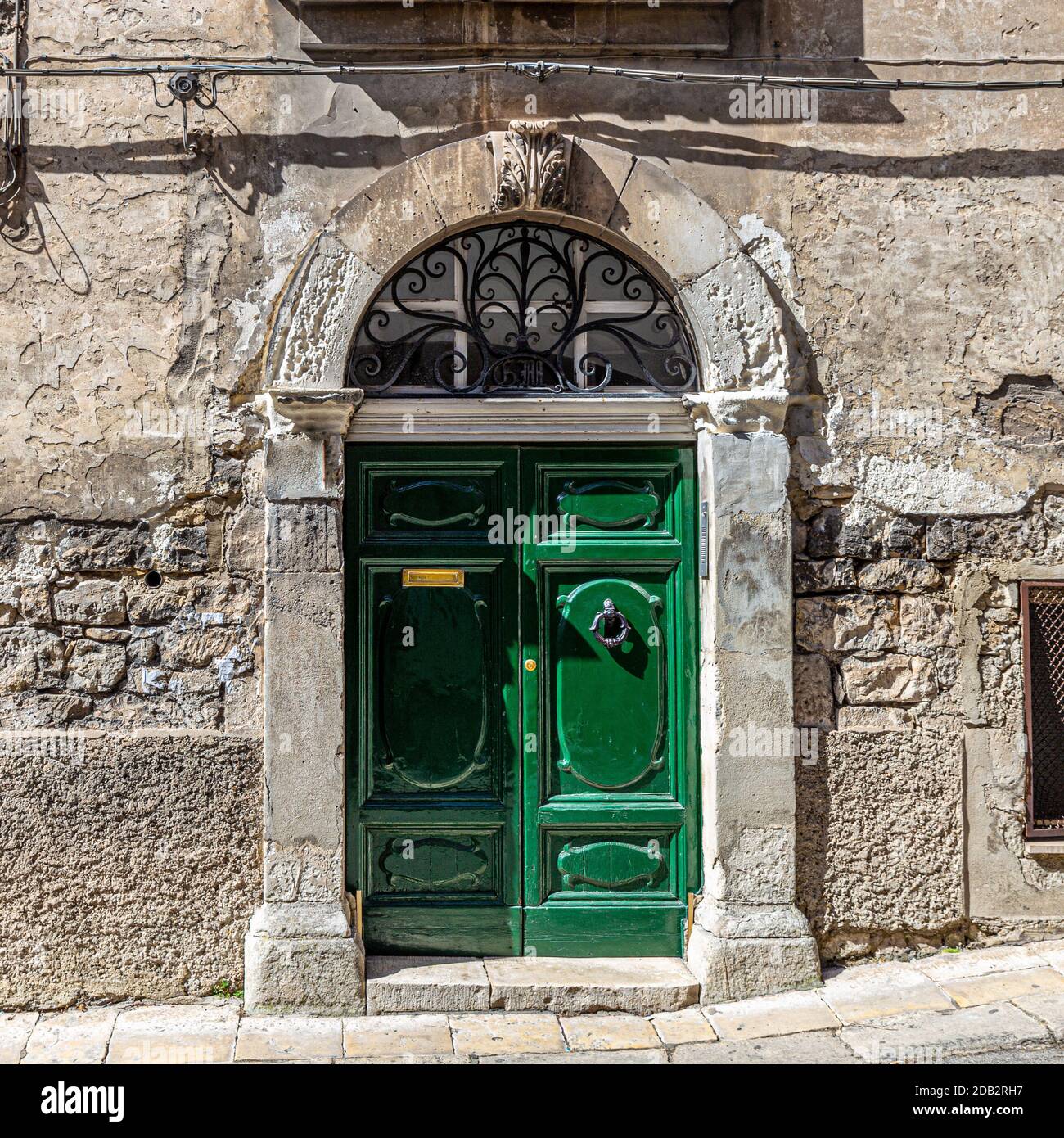 Modica (Sicily): ancient doors of historic noble palaces Stock Photo ...