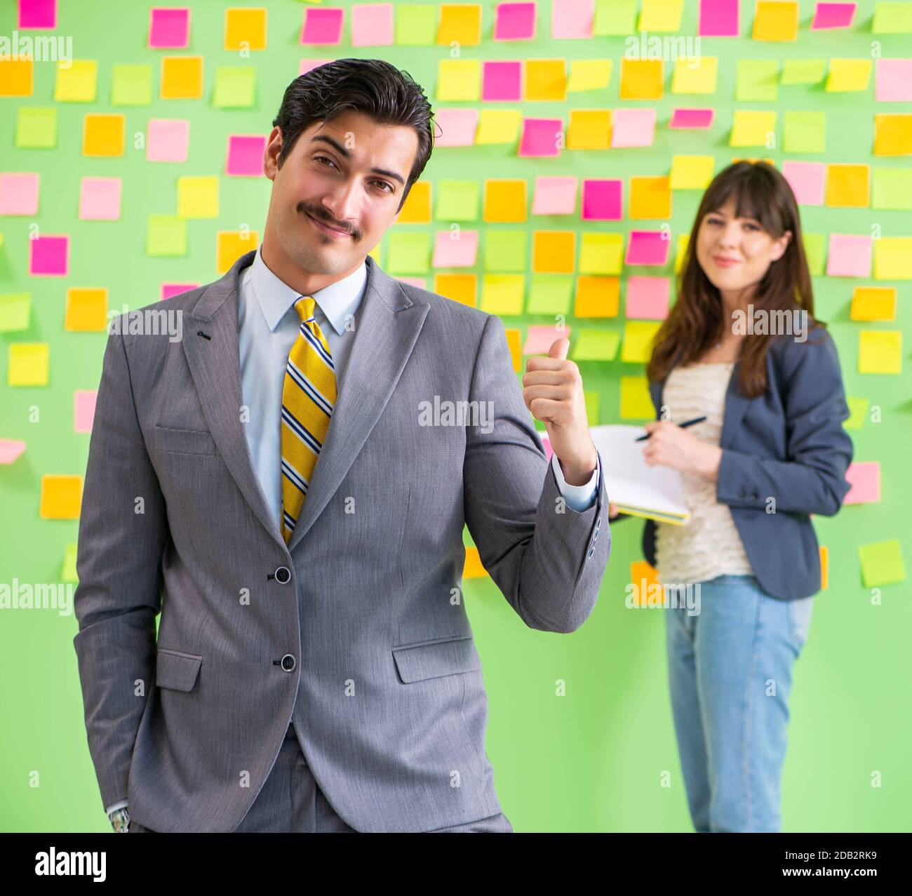 The business colleagues discussing future priorities Stock Photo - Alamy