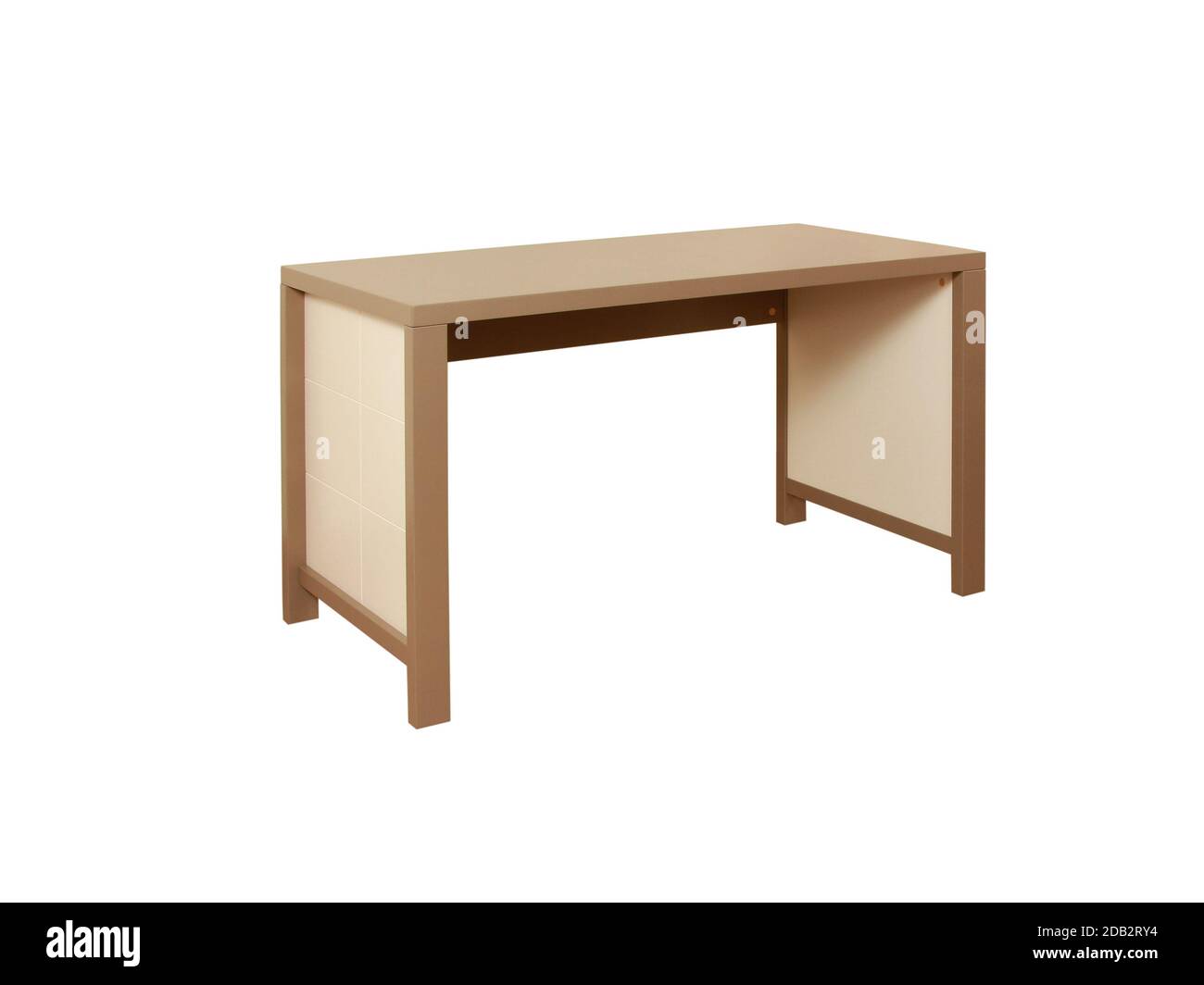 A table on an isolated white background Stock Photo - Alamy