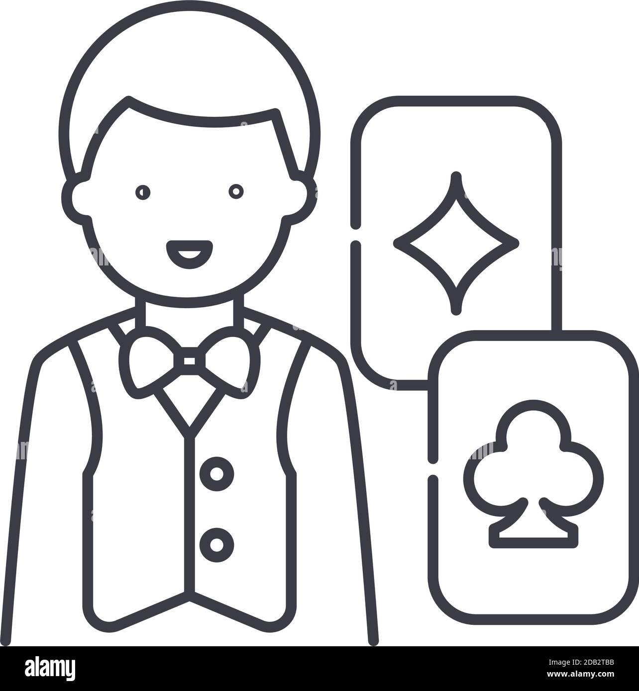Card Dealer Clipart