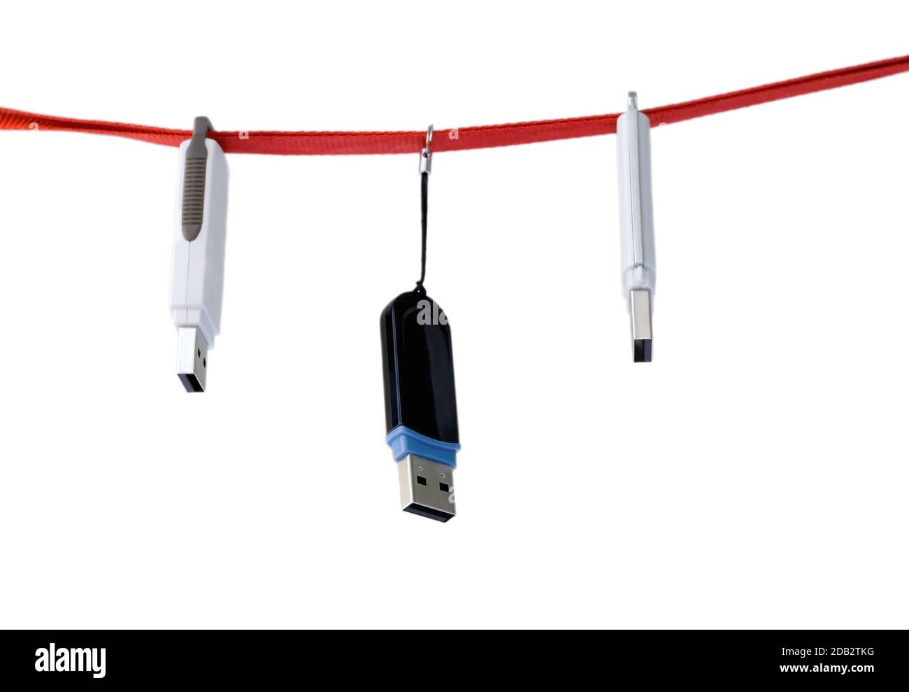 usb flash disk isolated on white background Stock Photo - Alamy