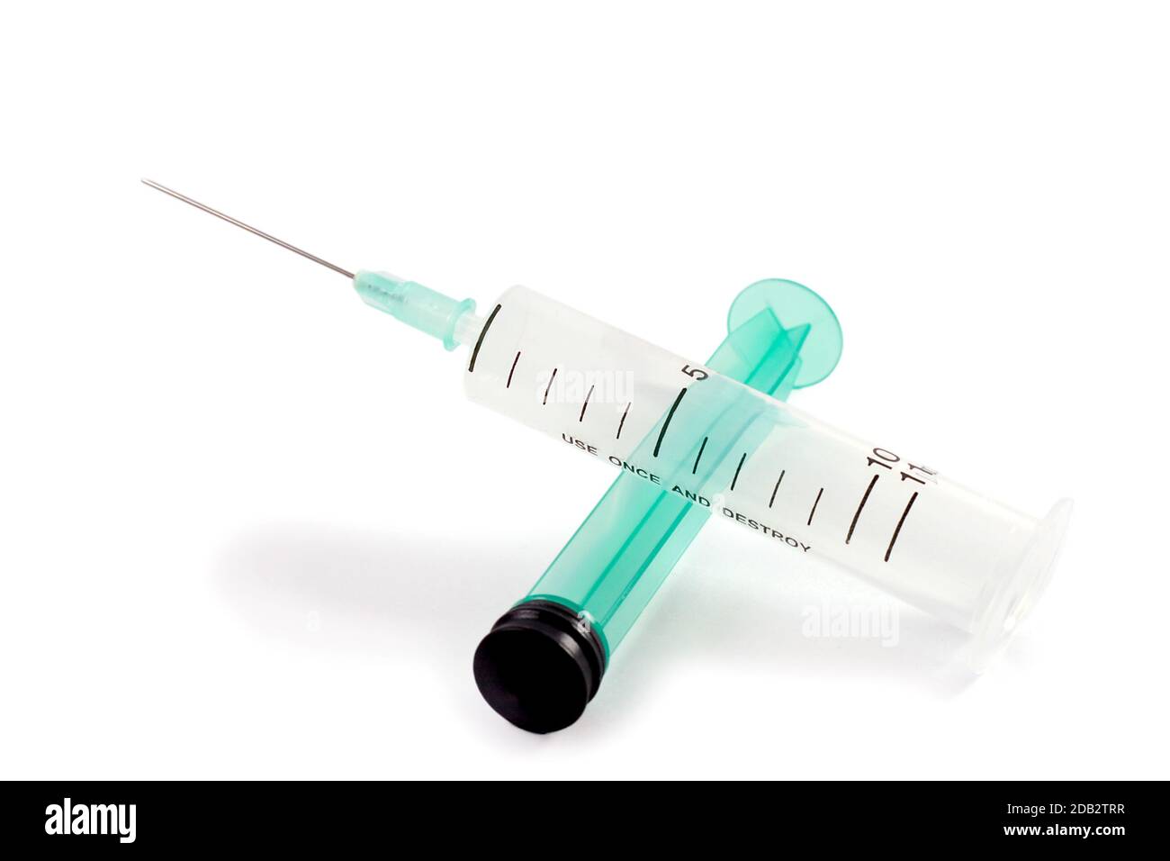 syringe medicine isolated on white background Stock Photo - Alamy