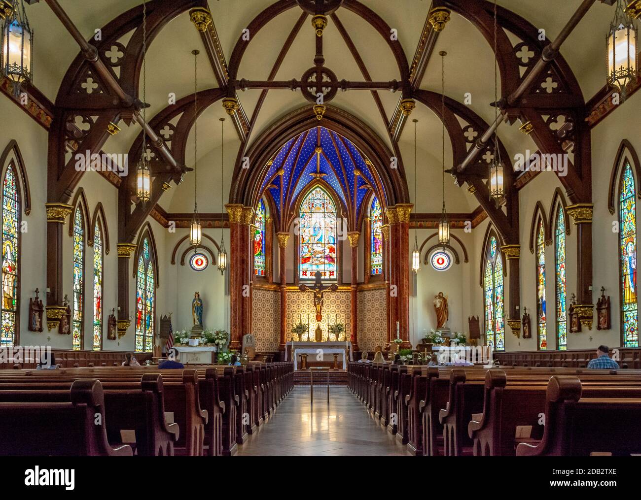 Austin Texas/USA - May 27 2019: St Mary's Catholic Cathedral Stock ...