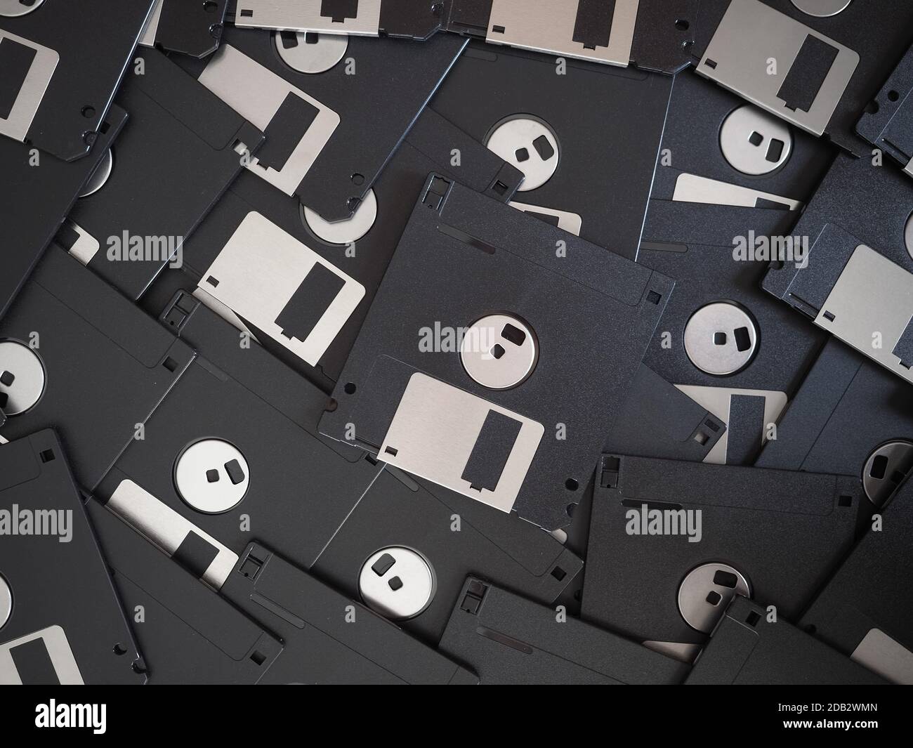 many magnetic diskettes for personal computer data storage Stock Photo ...