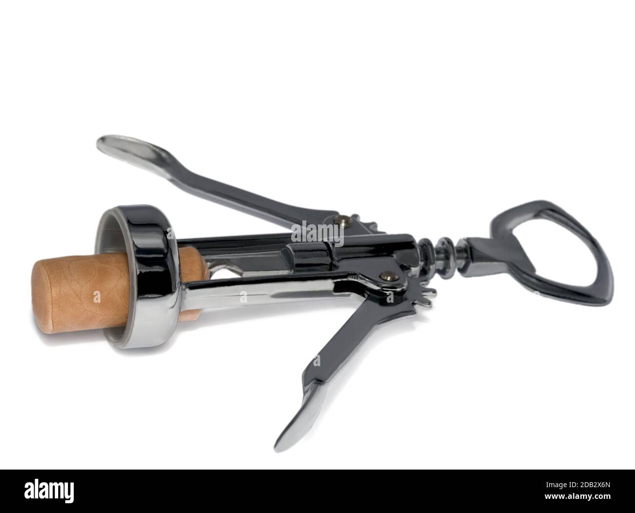 corkscrew cork set cork isolated on white background Stock Photo - Alamy