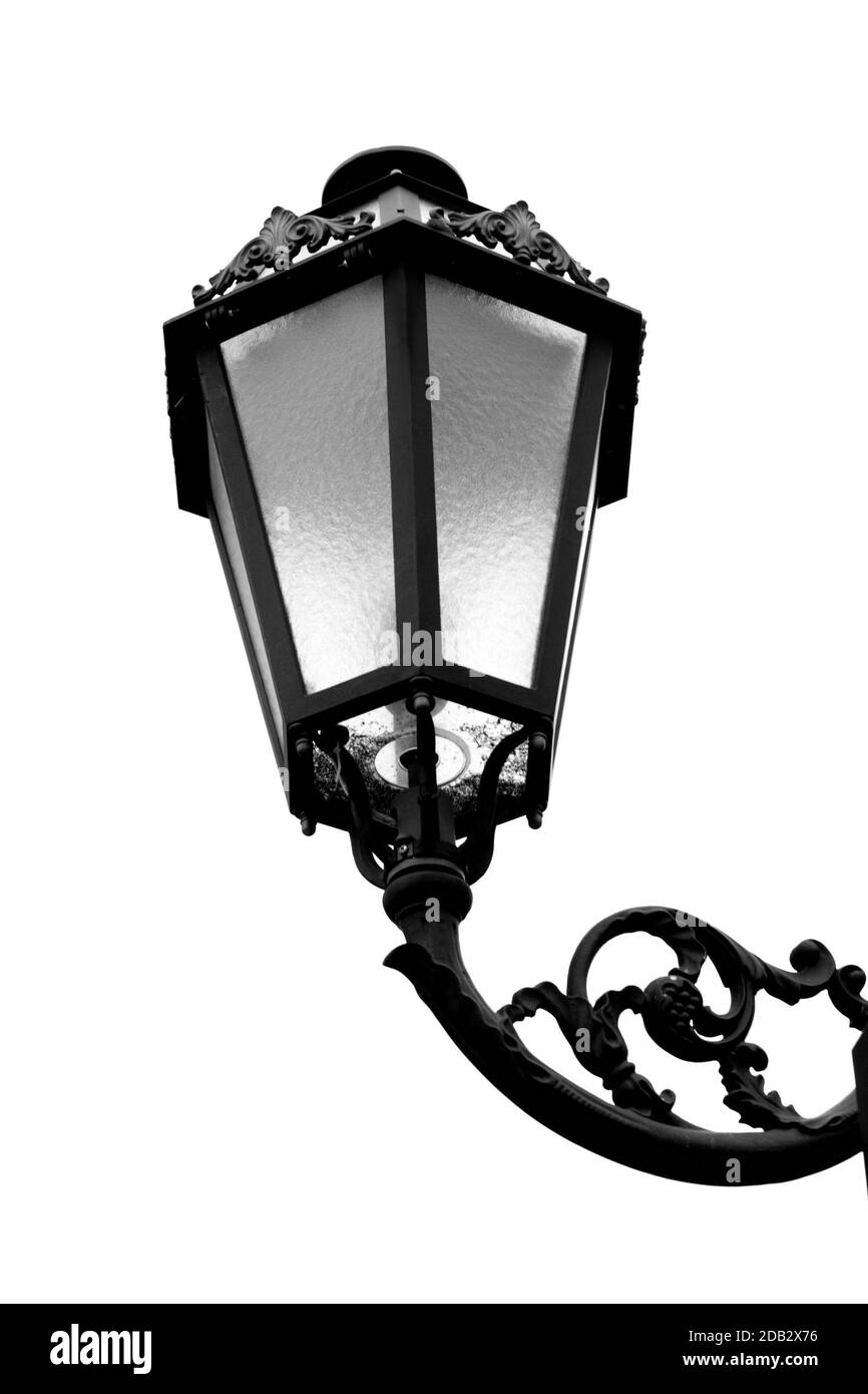 old torch isolated on white background Stock Photo - Alamy